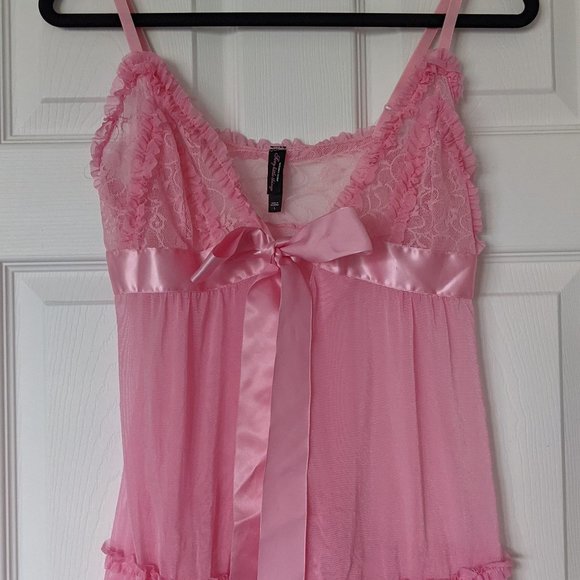Victoria's Secret | Intimates & Sleepwear | Bright Pink Babydoll ...